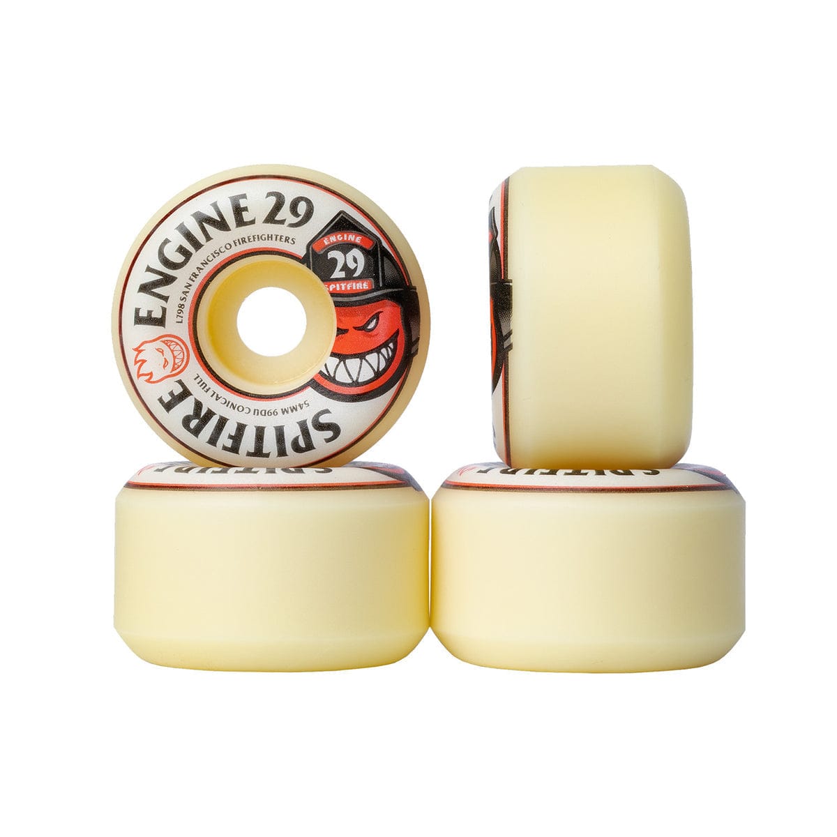 Spitfire Wheels x SSFD Engine 29 Formual Four Conical Full Wheels - 99 ...
